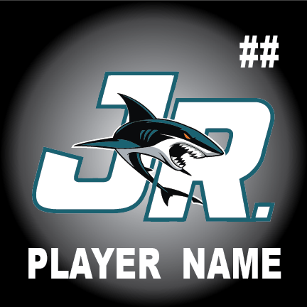 Shop SAN JOSE JR SHARKS Hockey Car Decal| BLADESHARK Sports