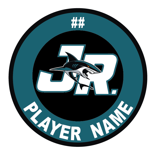 Shop SAN JOSE JR SHARKS Hockey Personalized Team Magnets| BLADESHARK Sports