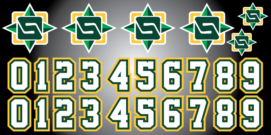 Shop SOUTHTOWNS STARS Hockey Helmet Decals Kit| BLADESHARK Sports