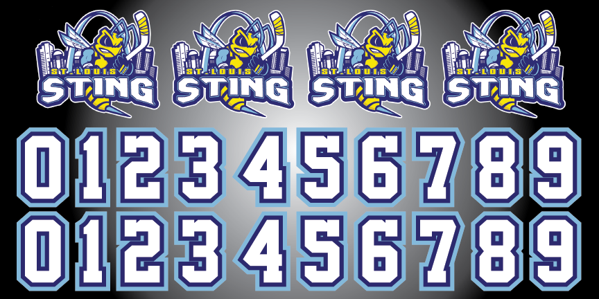 Shop ST LOUIS STING Hockey Helmet Decals| BLADESHARK Sports
