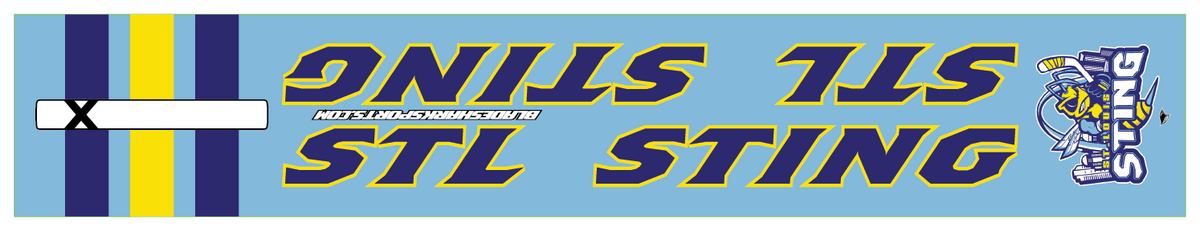 Shop ST LOUIS STING Custom MINI Hockey Stick Wrap| BLADESHARK Sports