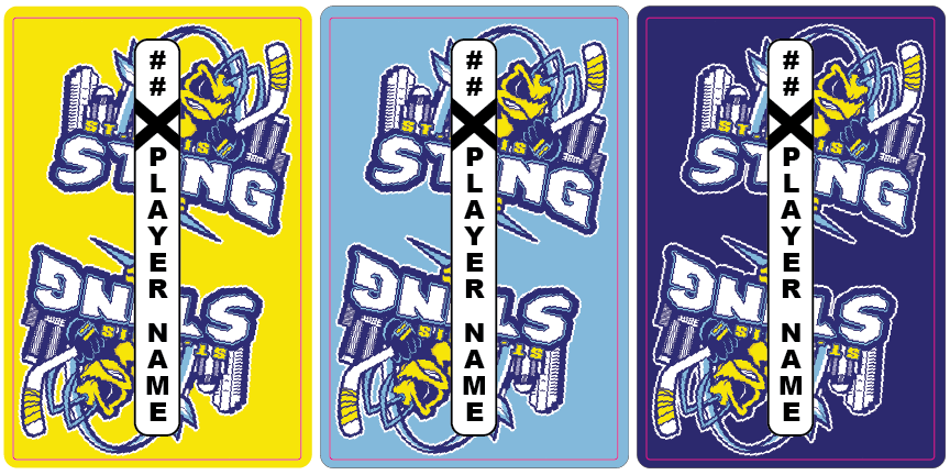 Shop ST LOUIS STING Hockey Stick Shaft Labels| BLADESHARK Sports