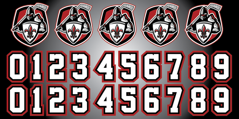 Shop ST LOUIS KNIGHTS Hockey Helmet Decals KIT| BLADESHARK Sports