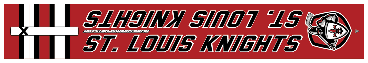 Shop ST LOUIS KNIGHTS Custom MINI Hockey Stick Wrap| BLADESHARK Sports