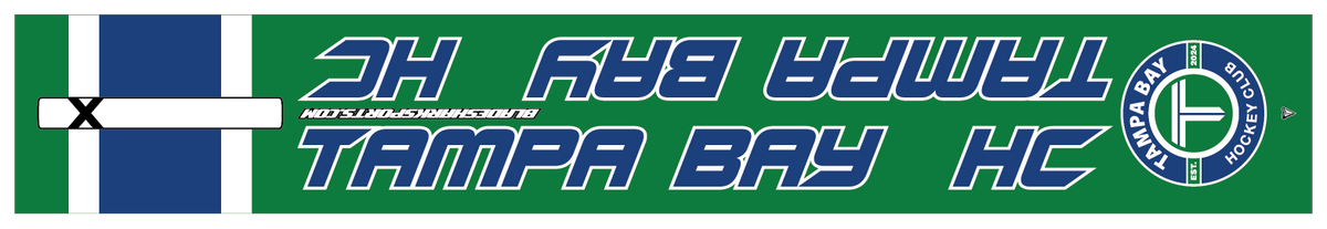 Shop TAMPA BAY HC Custom MINI Hockey Stick Wrap| BLADESHARK Sports