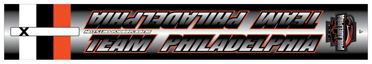 Shop TEAM PHILADELPHIA Custom MINI Hockey Stick Wrap| BLADESHARK Sports