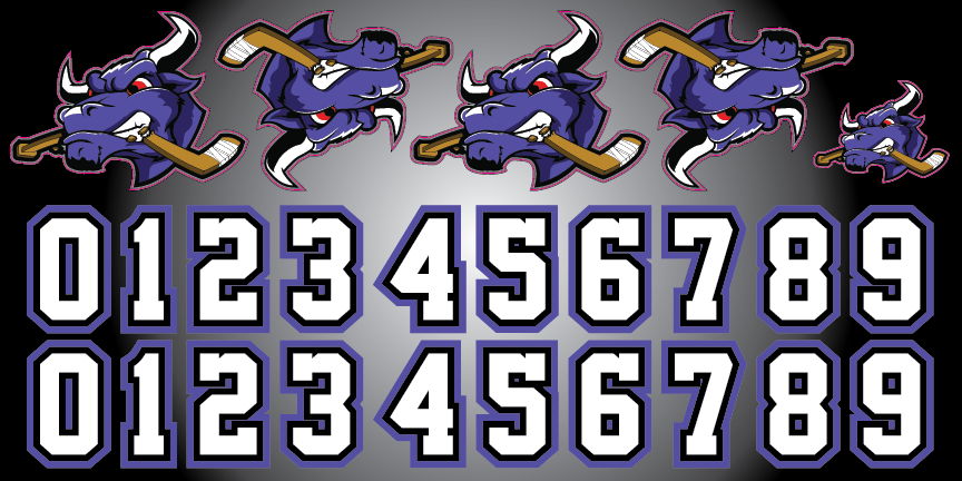 Shop TEXAS JR BRAHMAS Hockey Helmet Decals| BLADESHARK Sports