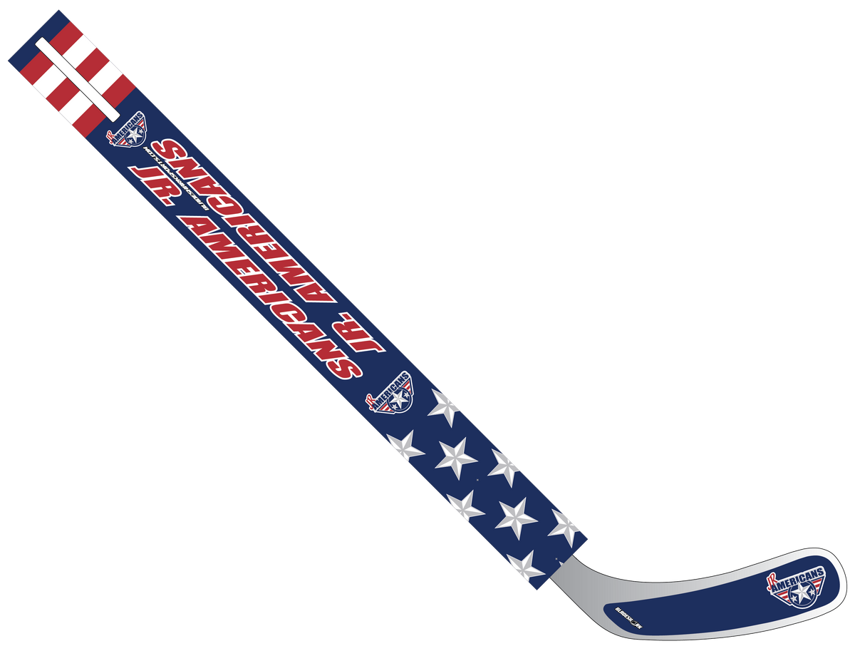 Shop TRI-CITIES JR AMERICANS Custom Hockey Stick Wrap| BLADESHARK Sports