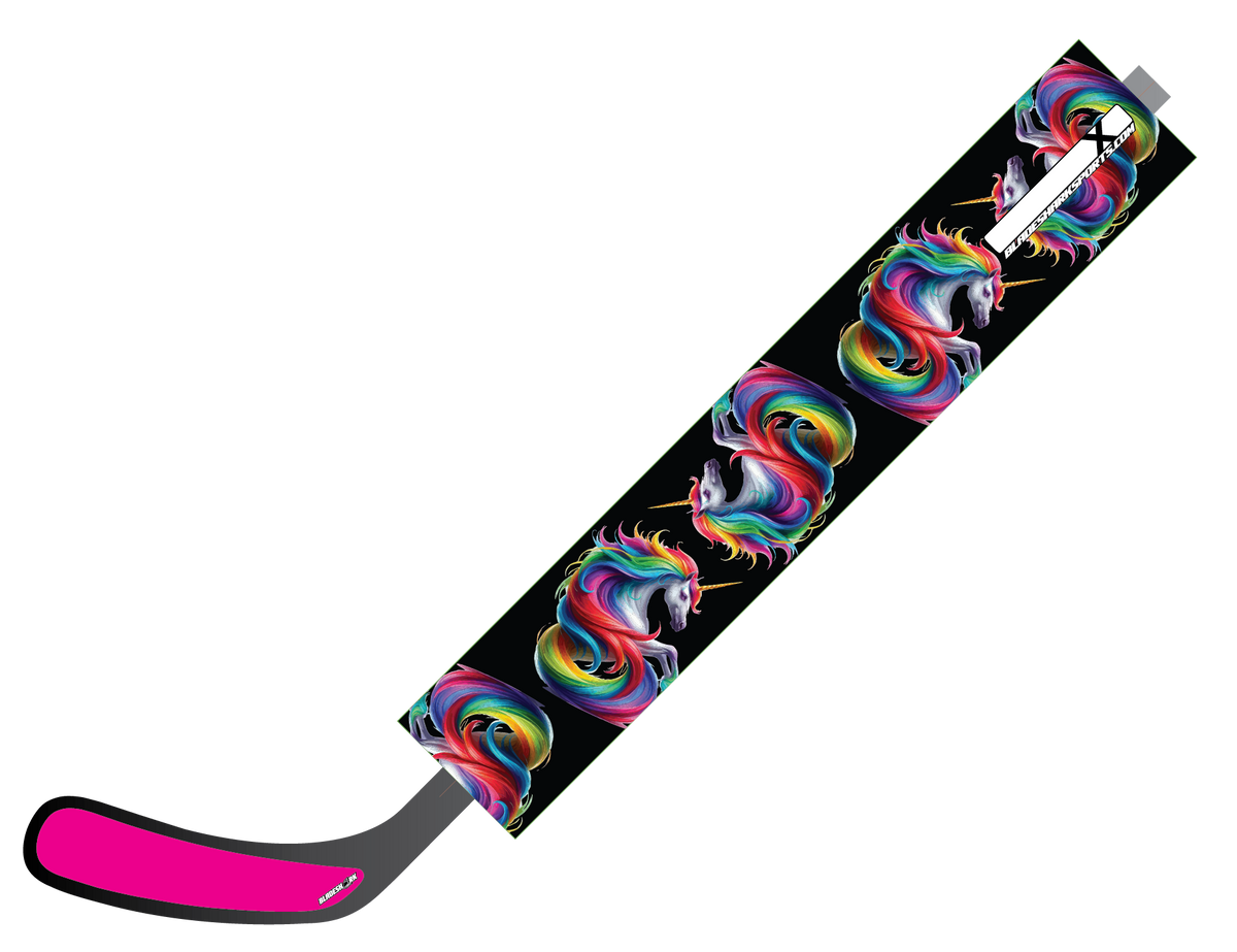 Shop UNICORNS Custom MINI Hockey Stick Wrap| BLADESHARK Sports