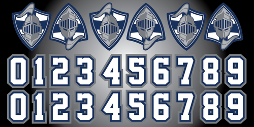 Shop WILKES BARRE SCRANTON JR KNIGHTS Hockey Helmet Decals KIT ...