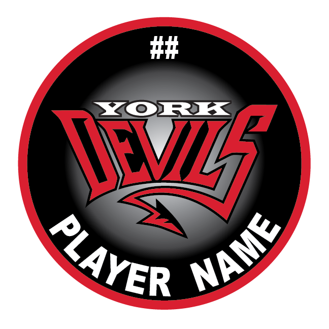 Shop YORK DEVILS Personalized Team Magnets| BLADESHARK Sports
