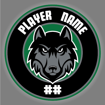 Shop COTTAGE GROVE WOLFPACK Hockey Wolf Round Car Decal| BLADESHARK Sports