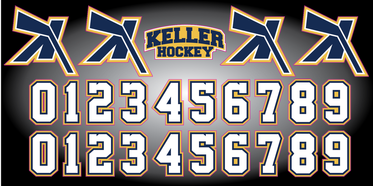 Shop KELLER Hockey Helmet Decals| BLADESHARK Sports