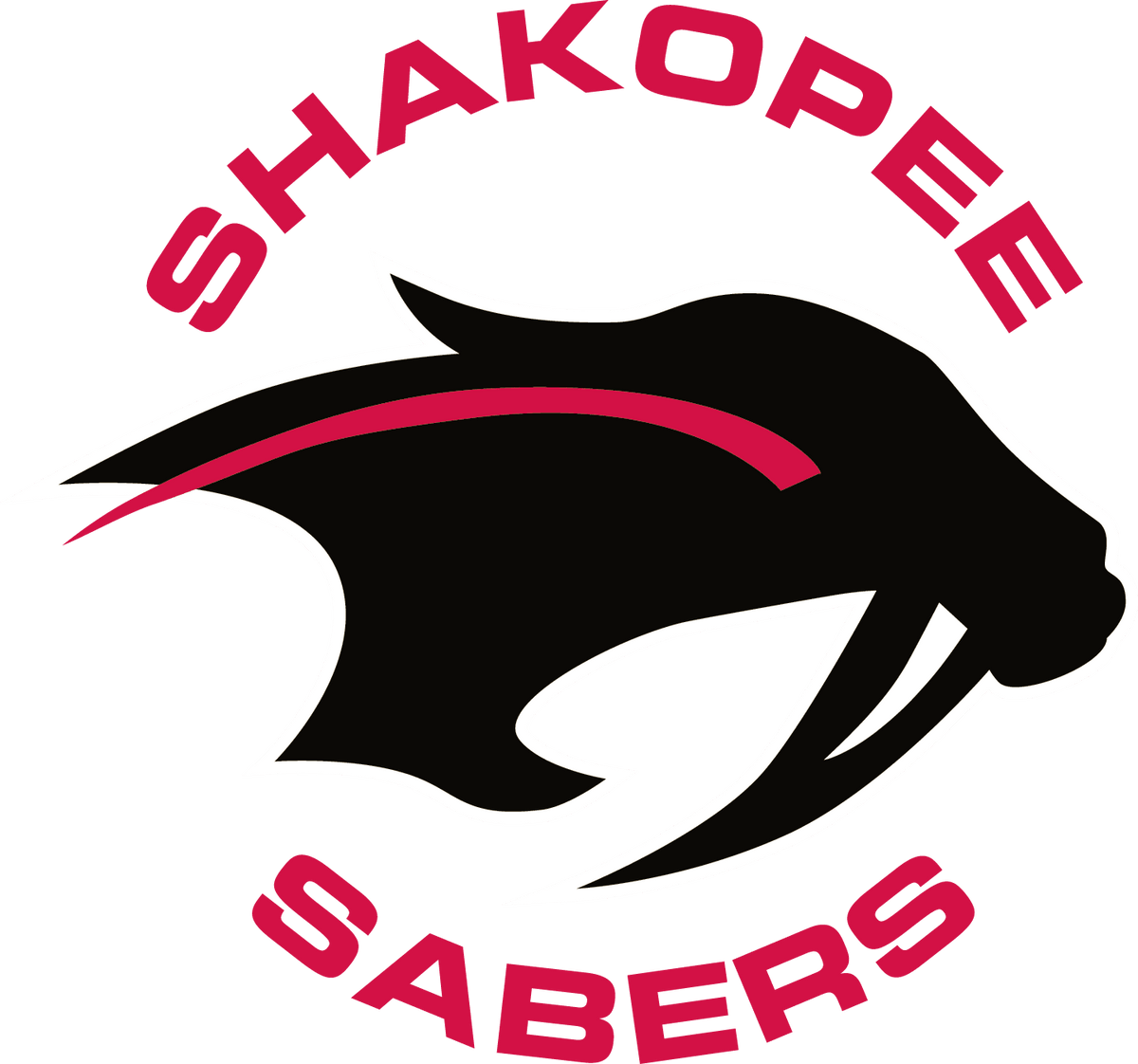 Shop SHAKOPEE SABERS Car Decal| BLADESHARK Sports