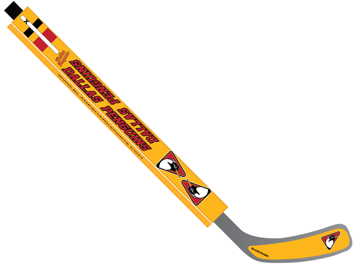Shop DALLAS PENGUINS Red Custom Hockey Stick Wrap| BLADESHARK Sports