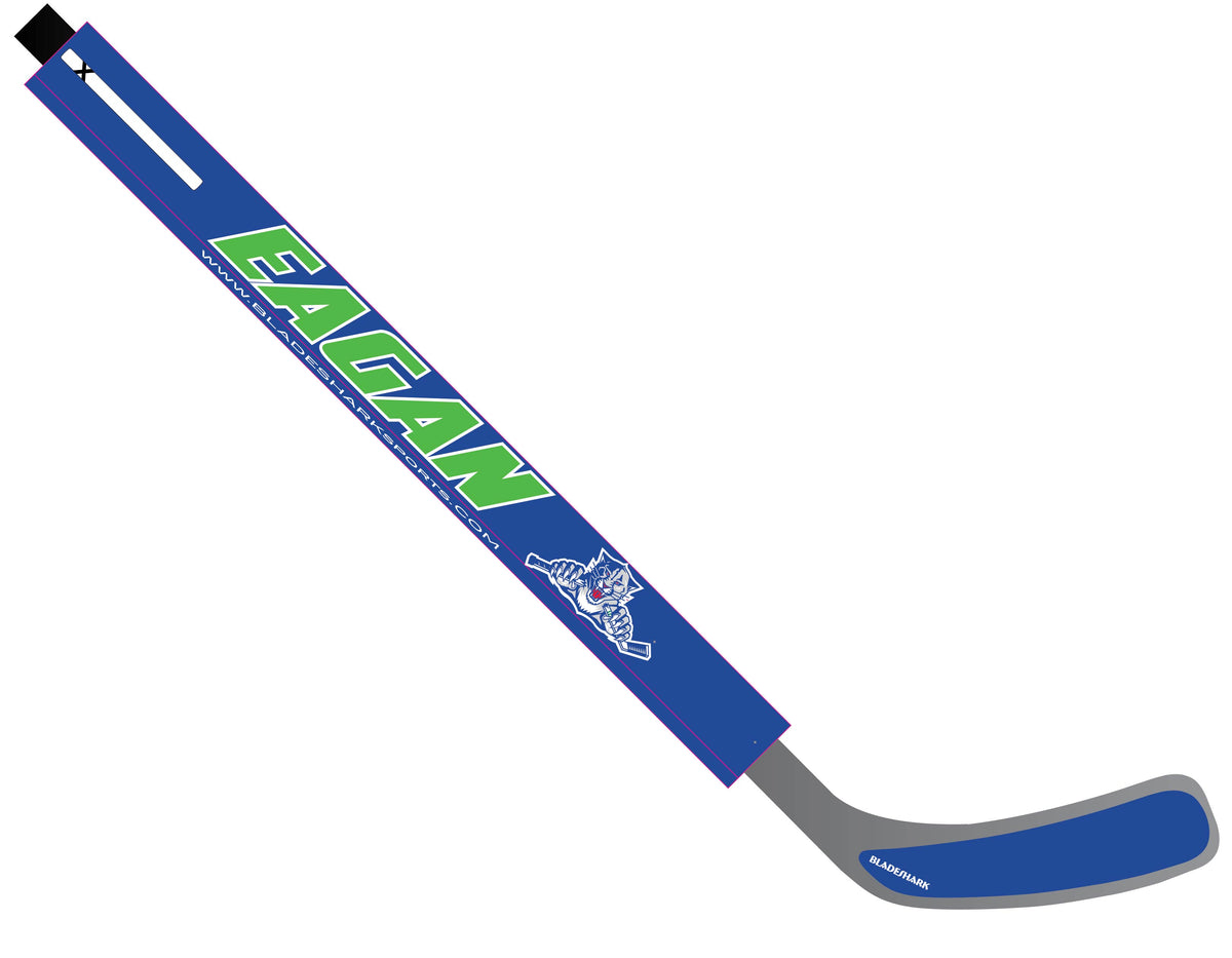 Shop EAGAN WILDCATS Blue Custom Hockey Stick Wrap| BLADESHARK Sports