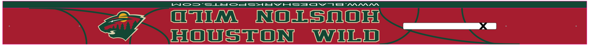 Shop HOUSTON WILD Red Custom Hockey Stick Wrap| BLADESHARK Sports
