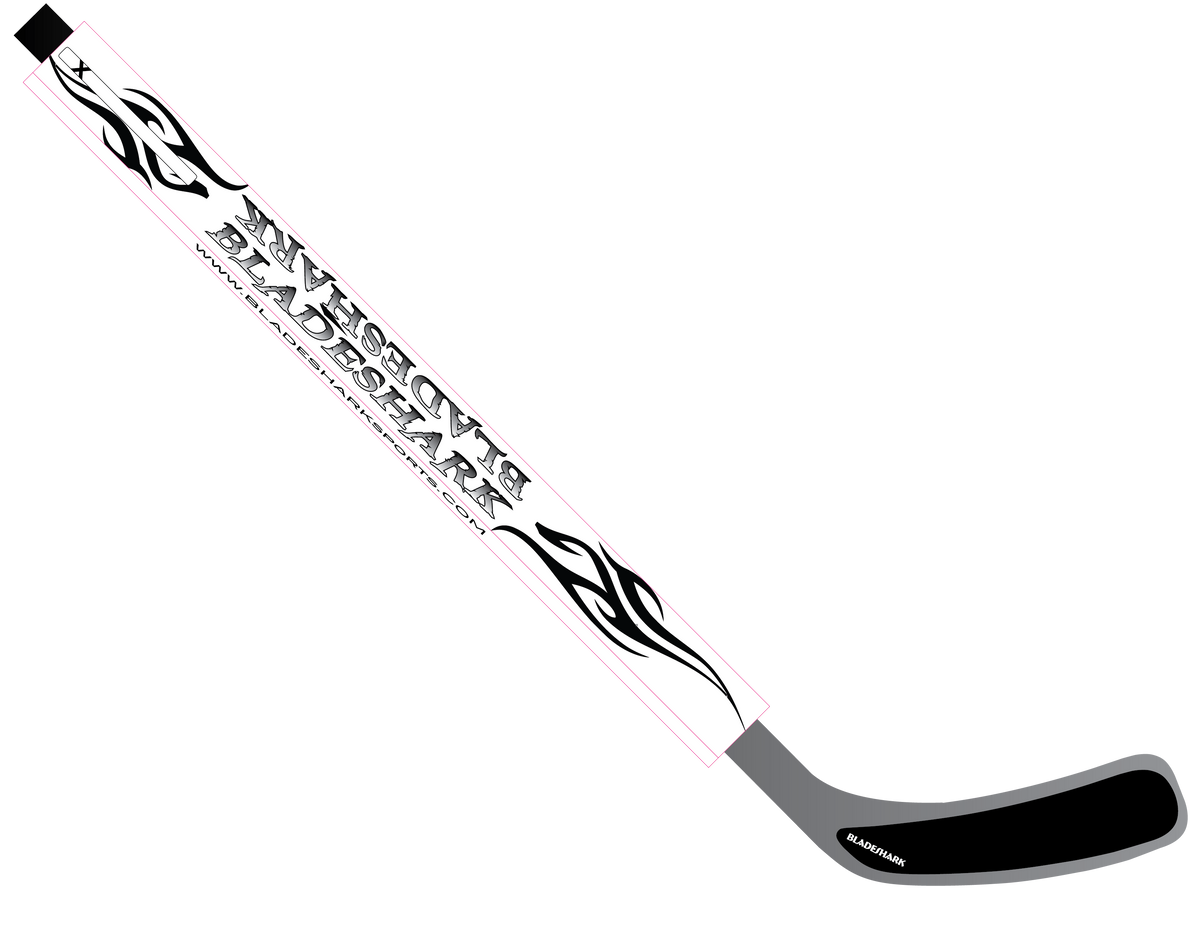 Shop TRIBAL WHITE Custom Hockey Stick Wrap| BLADESHARK Sports