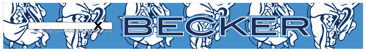 Shop BECKER BULLDOGS Custom Lacrosse Stick Wrap| BLADESHARK Sports