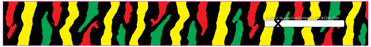 Shop RASTA Tiger Stripes Custom Lacrosse Stick Wrap| BLADESHARK Sports
