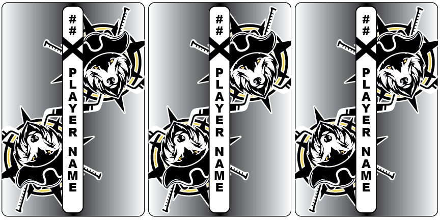 Shop HCG RAIDER WOLVES Stick Mini Labels| BLADESHARK Sports