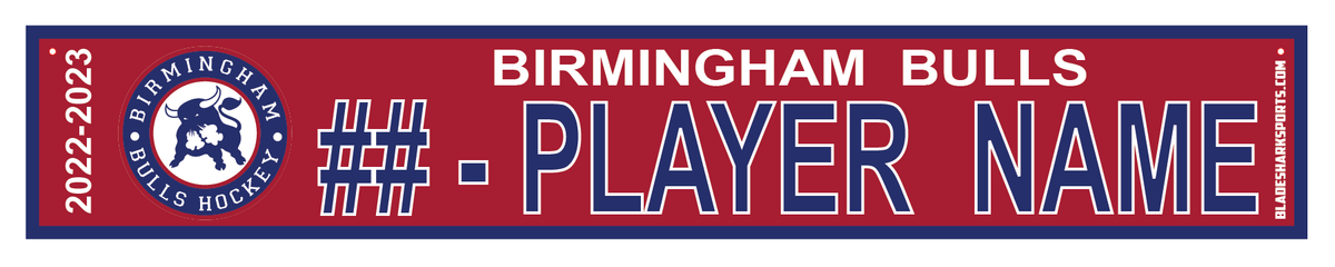 Shop BIRMINGHAM BULLS Hockey Custom "Locker" Room Nameplate| BLADESHARK ...
