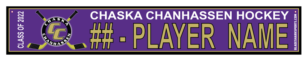 Shop CHASKA CHANHASSEN Hockey Custom "Locker Room" Nameplate ...