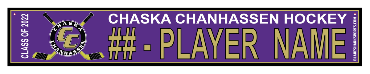 Shop CHASKA CHANHASSEN Hockey Custom "Locker Room" Nameplate ...