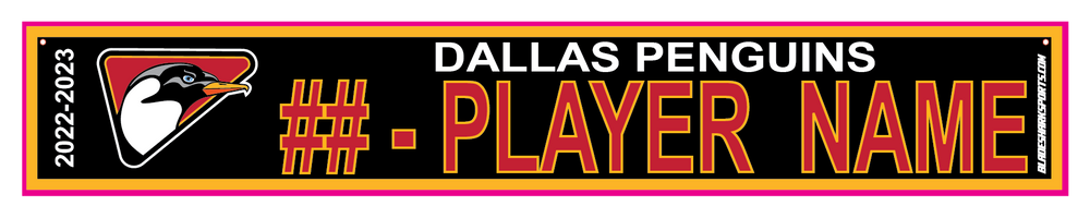 Shop DALLAS PENGUINS Hockey Custom "Locker Room" Nameplate| BLADESHARK ...