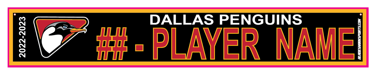 Shop DALLAS PENGUINS Red Custom Hockey Stick Wrap| BLADESHARK Sports