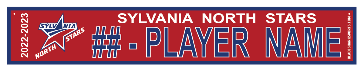 Shop SYLVANIA NORTH STARS Hockey Custom "Locker Room" Nameplate ...