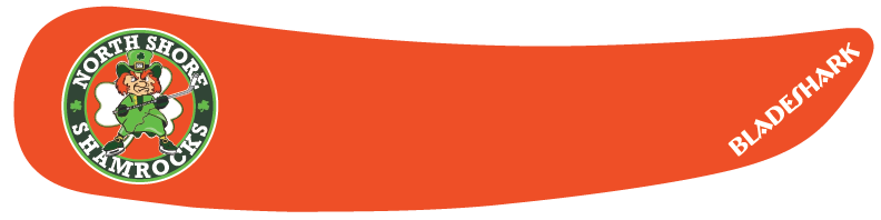 Shop NORTH SHORE SHAMROCKS Orange BLADESHARK Performance Hockey Tape ...